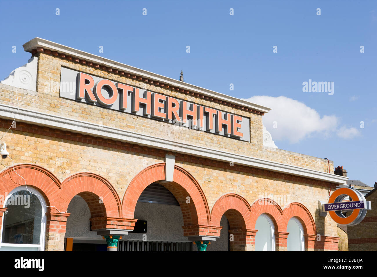 London Overground East London Railway Rotherhithe Station Stock Photo ...