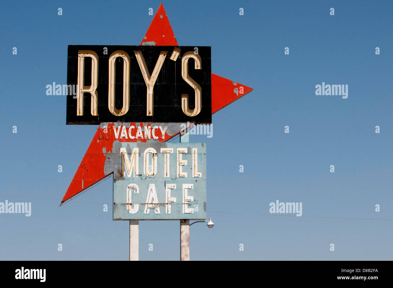 Roys motel cafe route 66 hi-res stock photography and images - Alamy