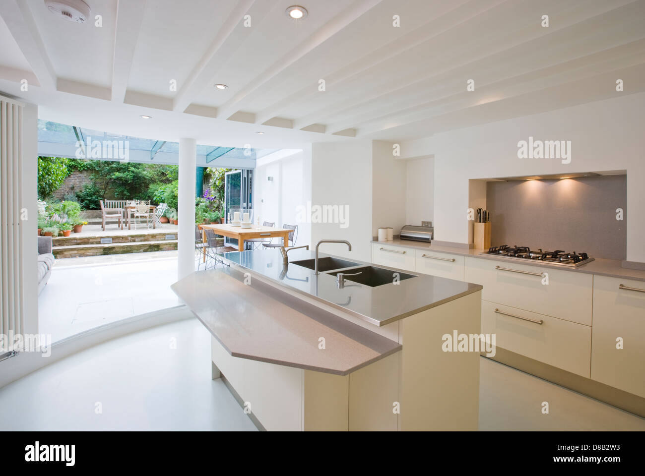 Kitchen dining room extension Stock Photo - Alamy