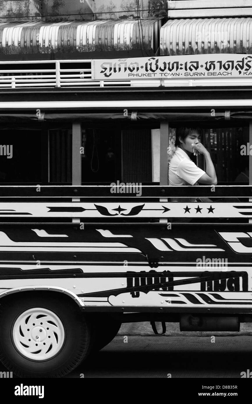 Open bus windows Black and White Stock Photos & Images - Alamy