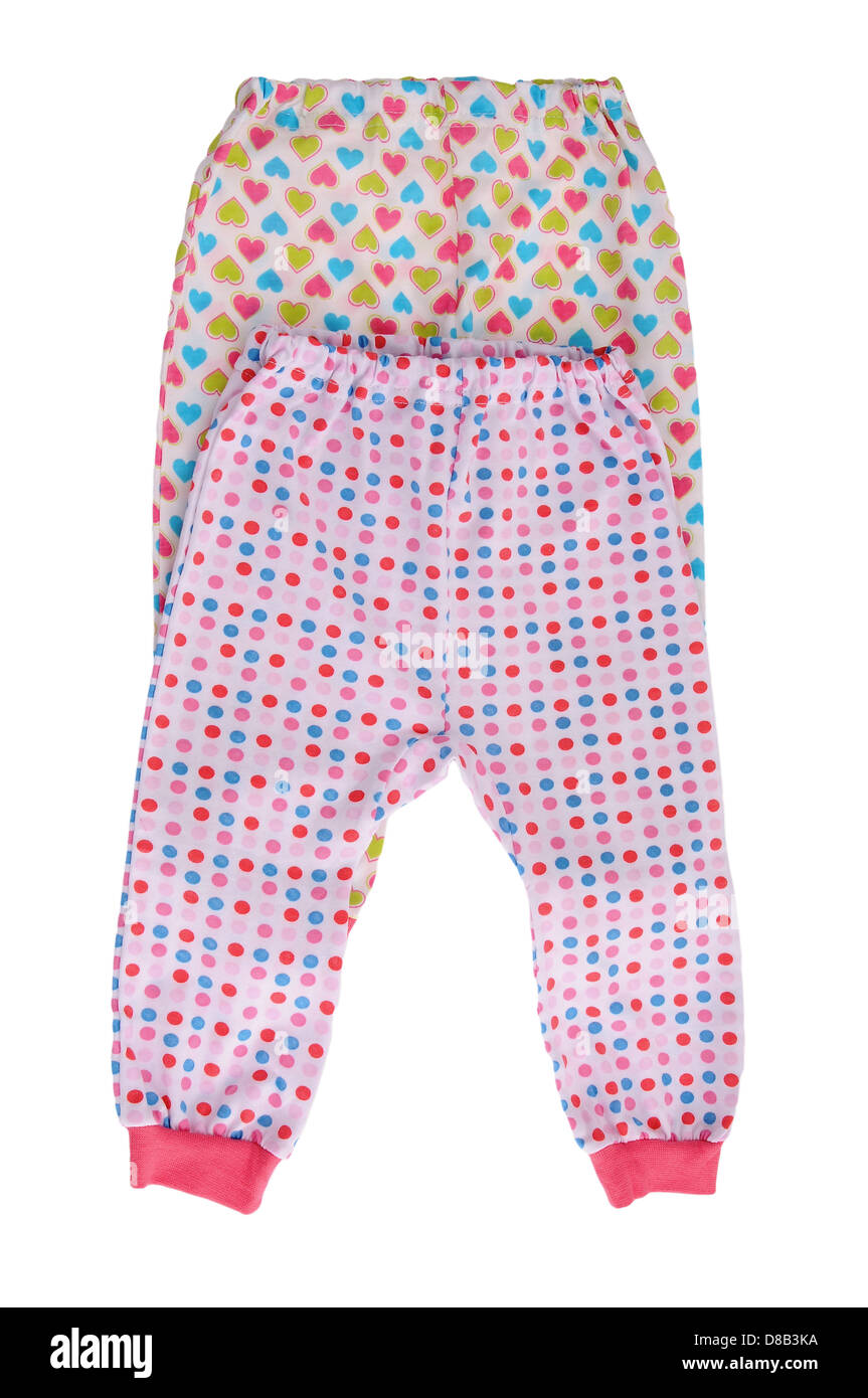 babys pants on over the white background Stock Photo - Alamy