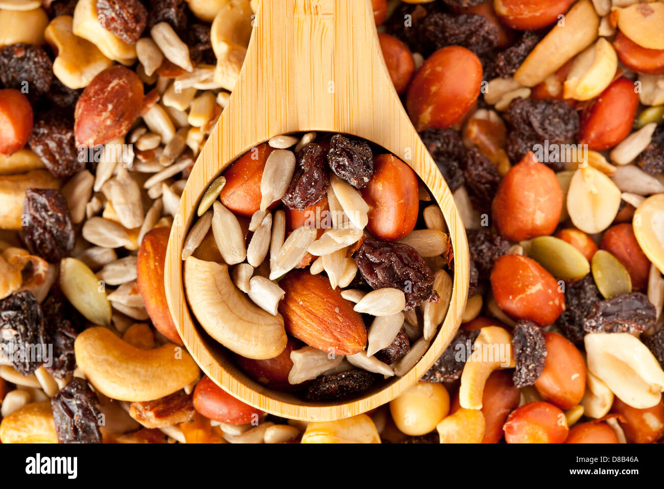 All Natural Homemade Trail Mix ready to eat Stock Photo - Alamy