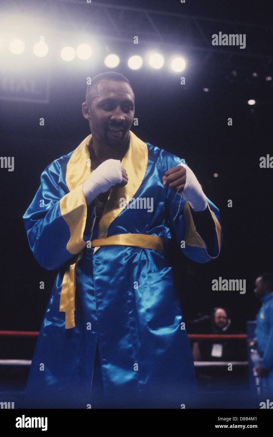 THOMAS HEARNS.Celebrity boxing in Atlantic City , New Jersey 1990.l0885 ...