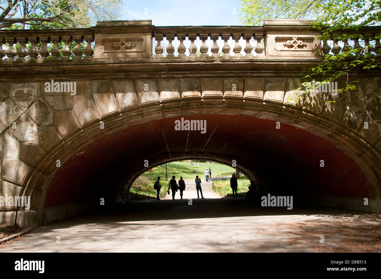 Central Park bridge Stock Photo - Alamy