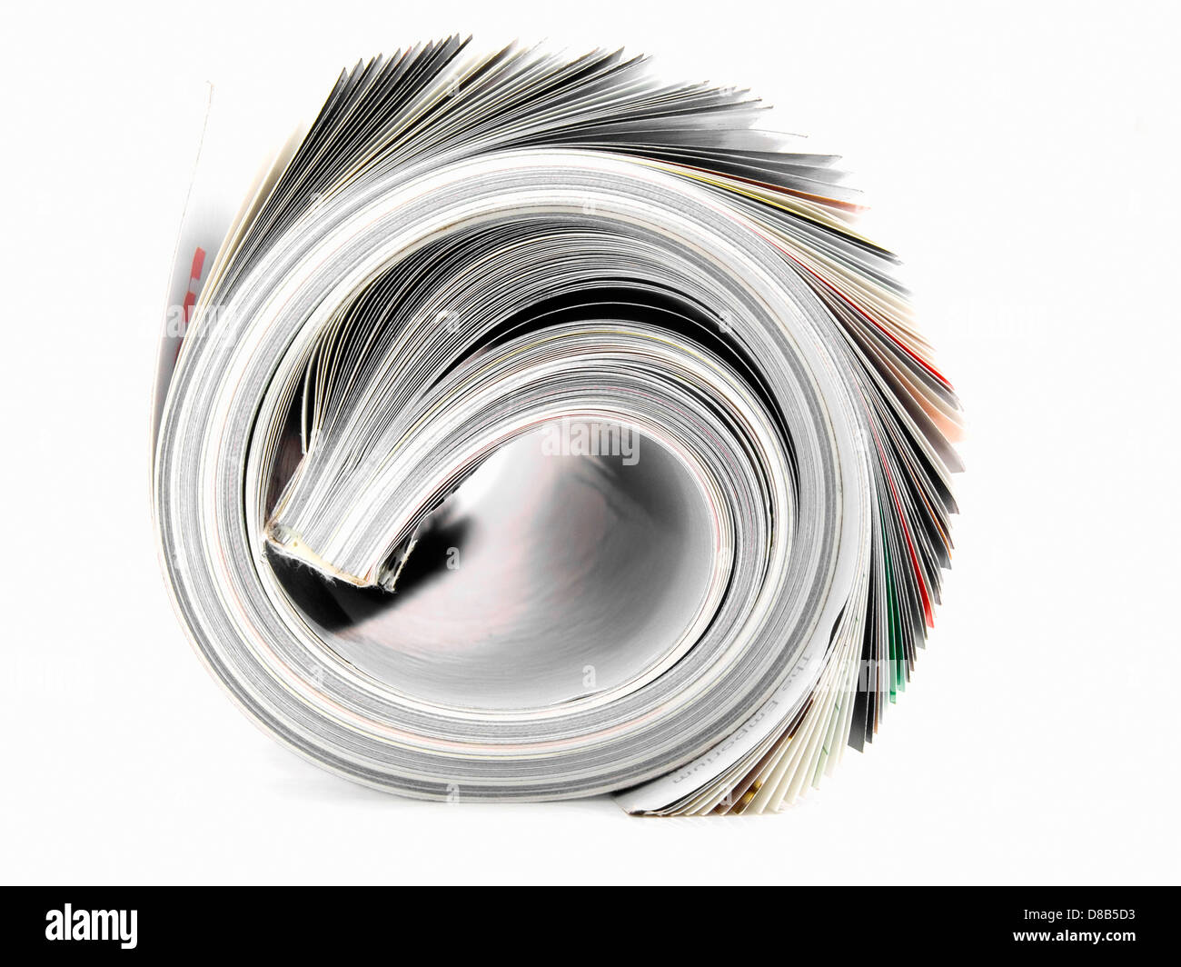 rolled up magazine Stock Photo - Alamy