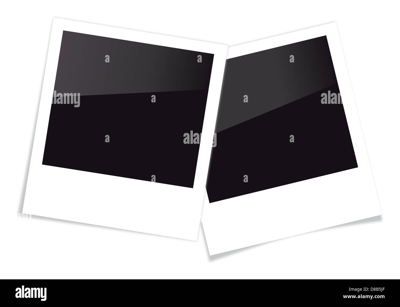 Vector illustration of a polaroid photo frame Stock Photo - Alamy