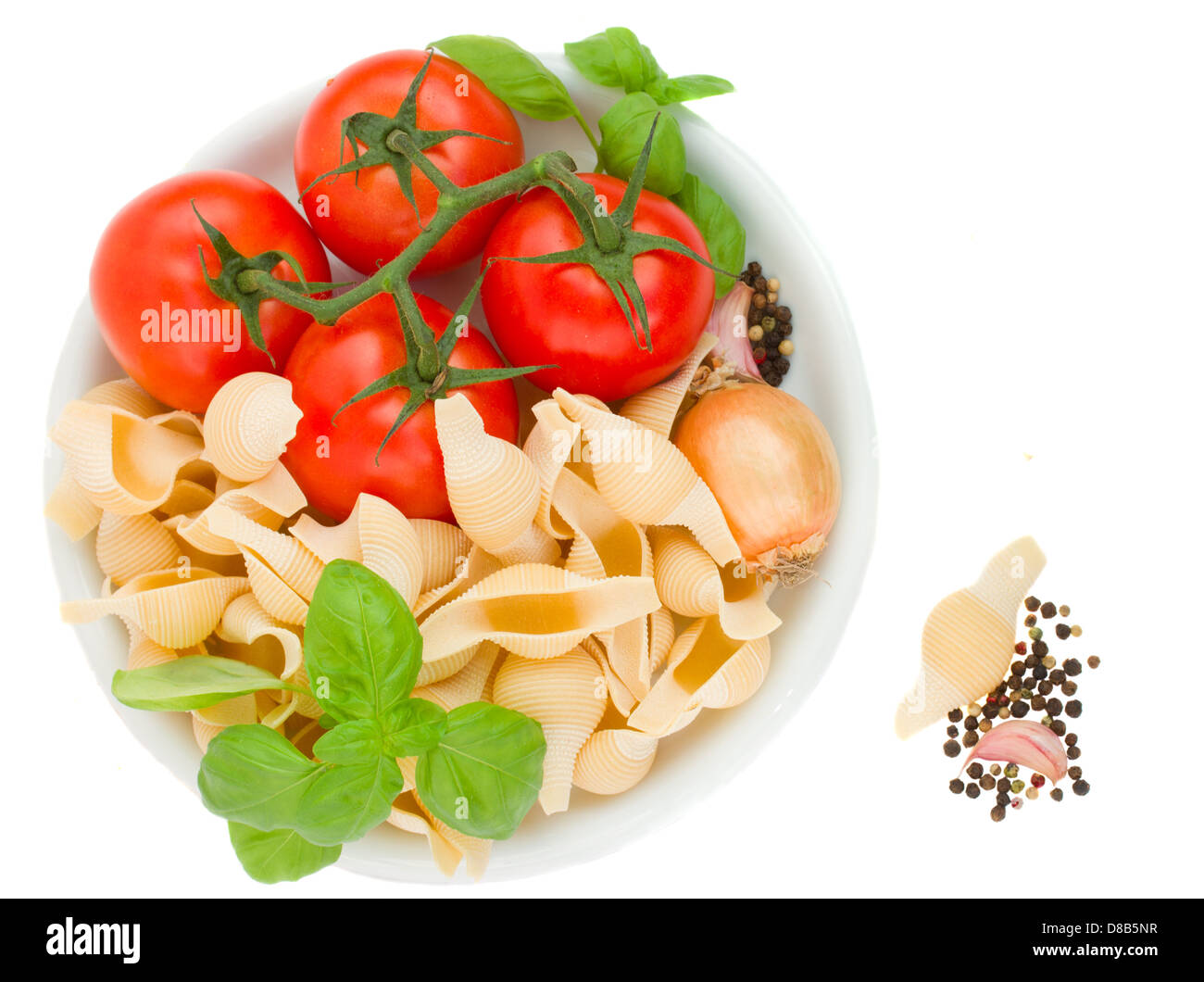 italian pasta in plate Stock Photo - Alamy