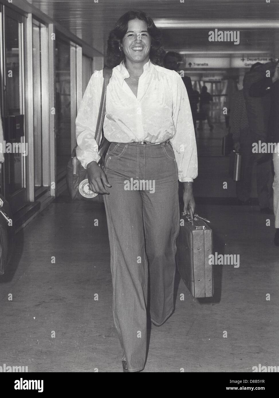 NANCY LOPEZ at the London's Heathrow airport 1978.Supplied by Photos ...