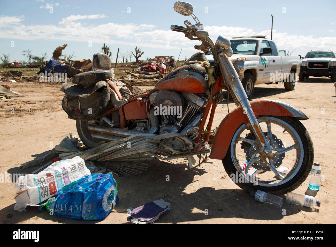 May 22 2013 Moore Oklahoma - Gerald Cruze' prized Harley Davidson ...