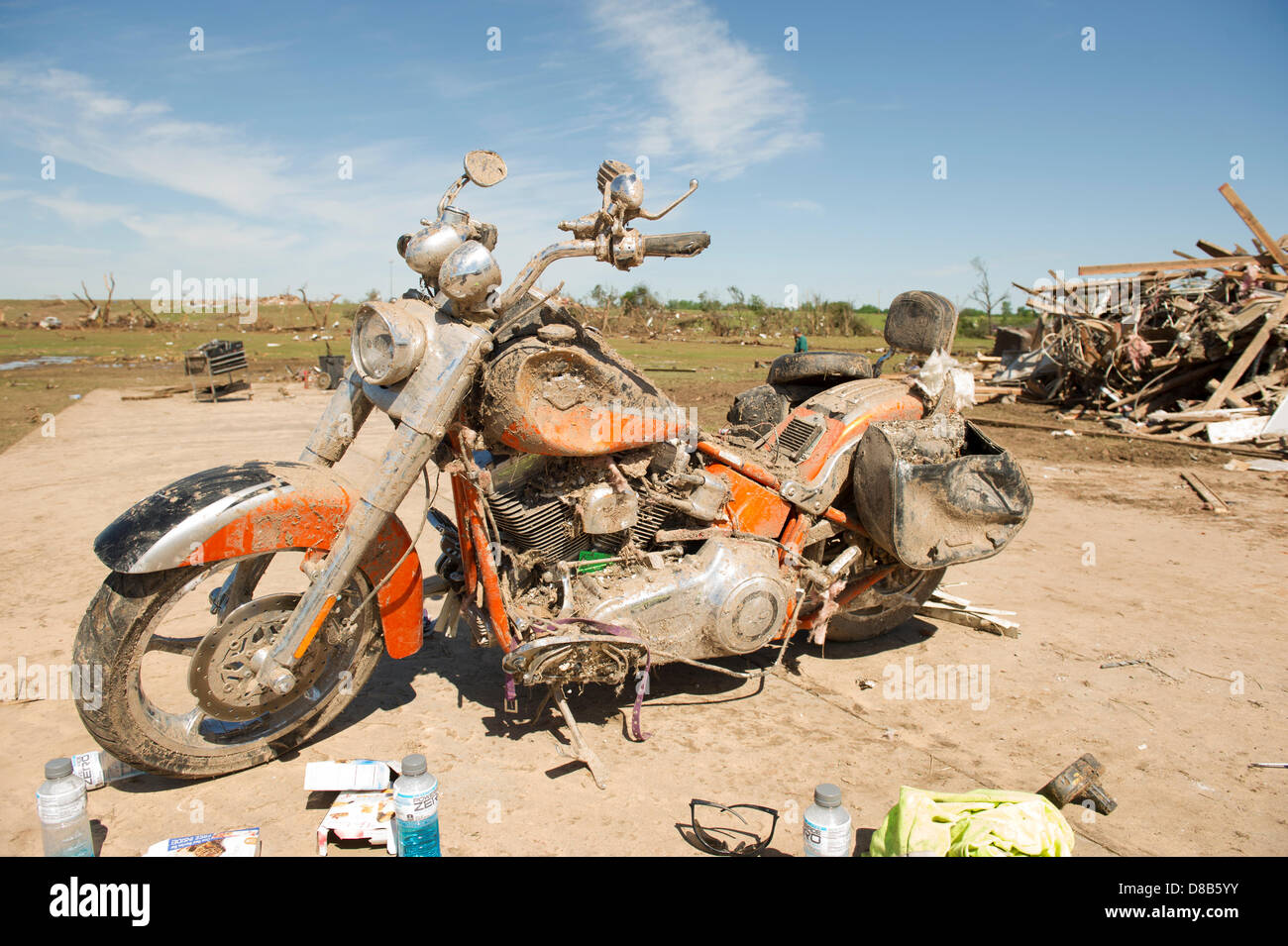 May 22 2013 Moore Oklahoma - Gerald Cruze' prized Harley Davidson ...