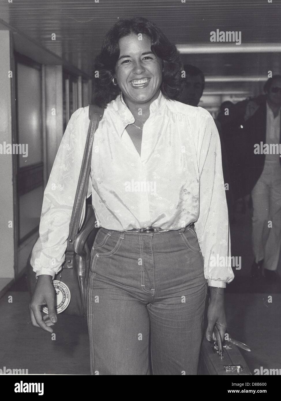 NANCY LOPEZ at the London's Heathrow airport 1978.Supplied by Photos ...