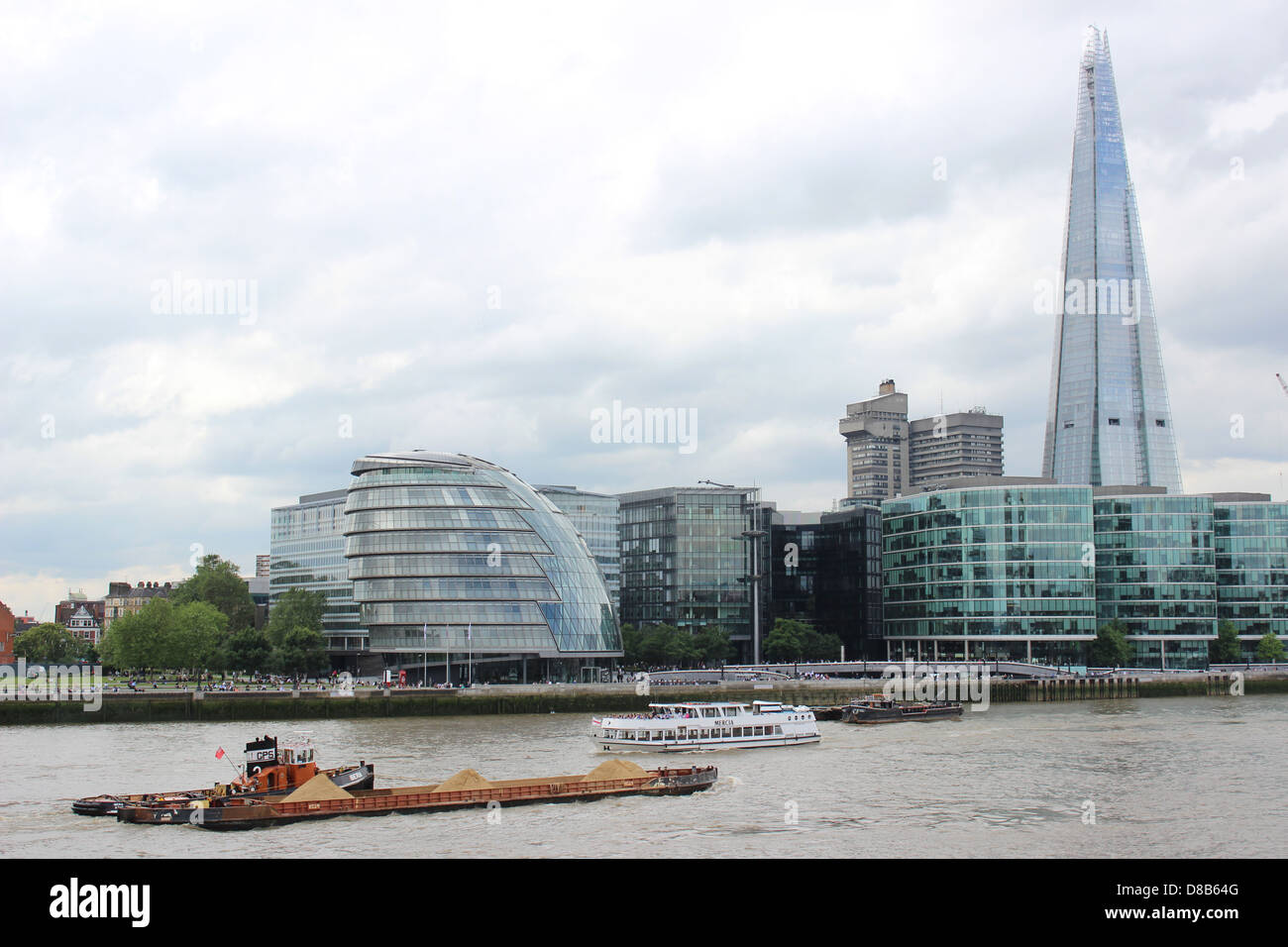 The Shard, overlooking the Thames River Stock Photo - Alamy