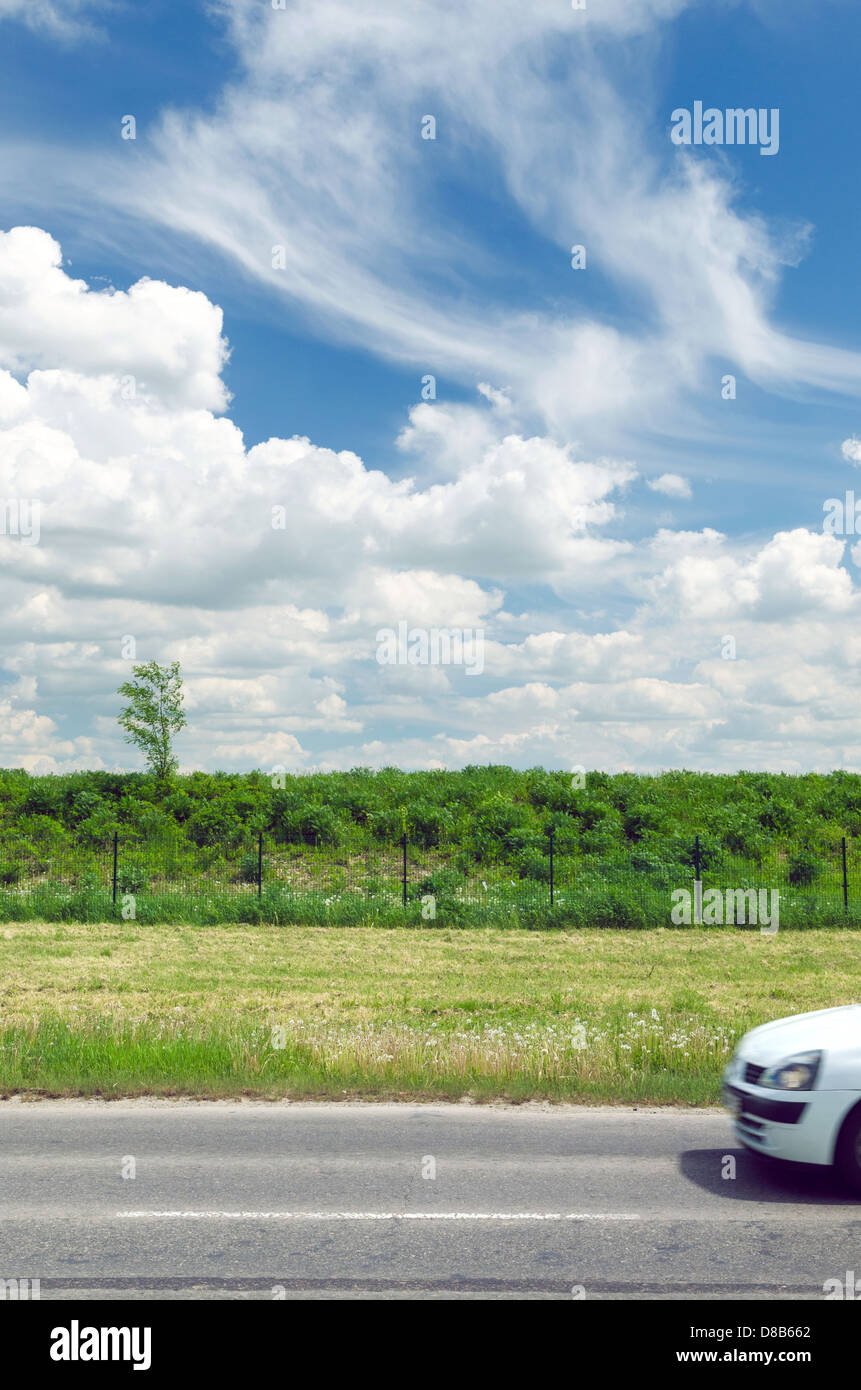 Car of the beautiful landscape Stock Photo - Alamy