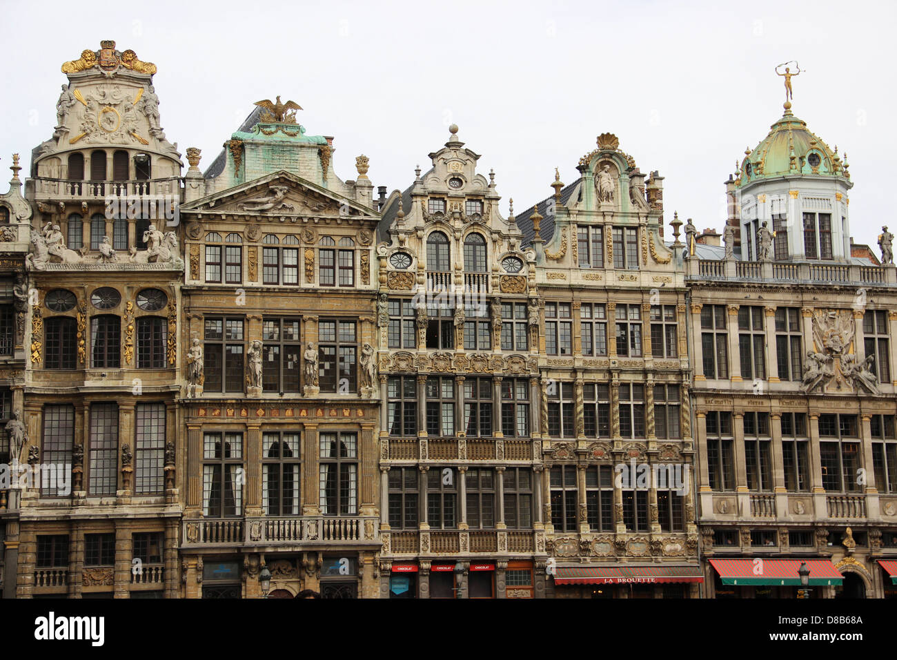 Buildings at La Grand-Place in Brussels Stock Photo - Alamy