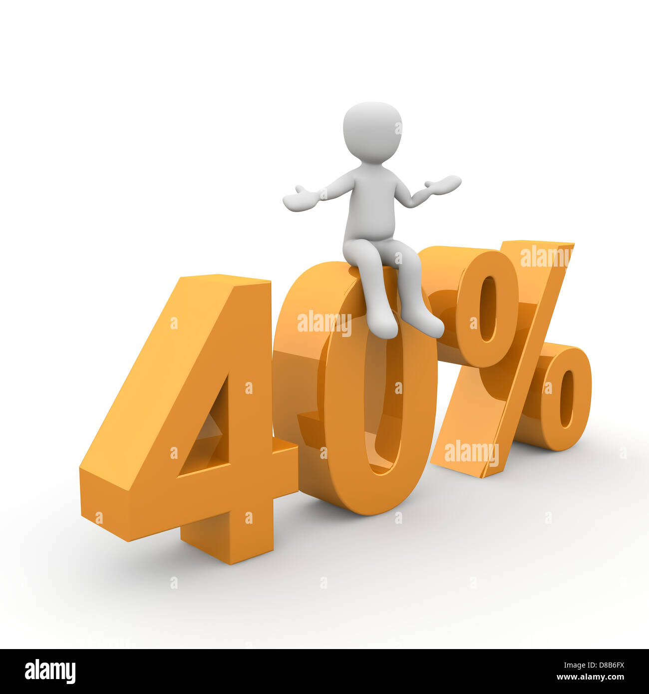 3d 40 percent hi-res stock photography and images - Alamy