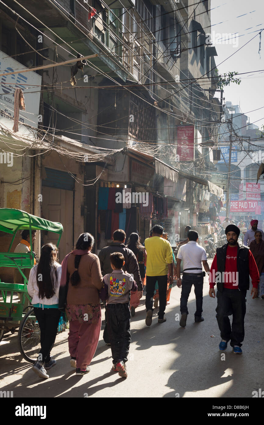 India, Punjab, Amritsar typical street scene near Golden Temple Stock ... India, Punjab, Amritsar typical street scene near Golden Temple Stock ...
