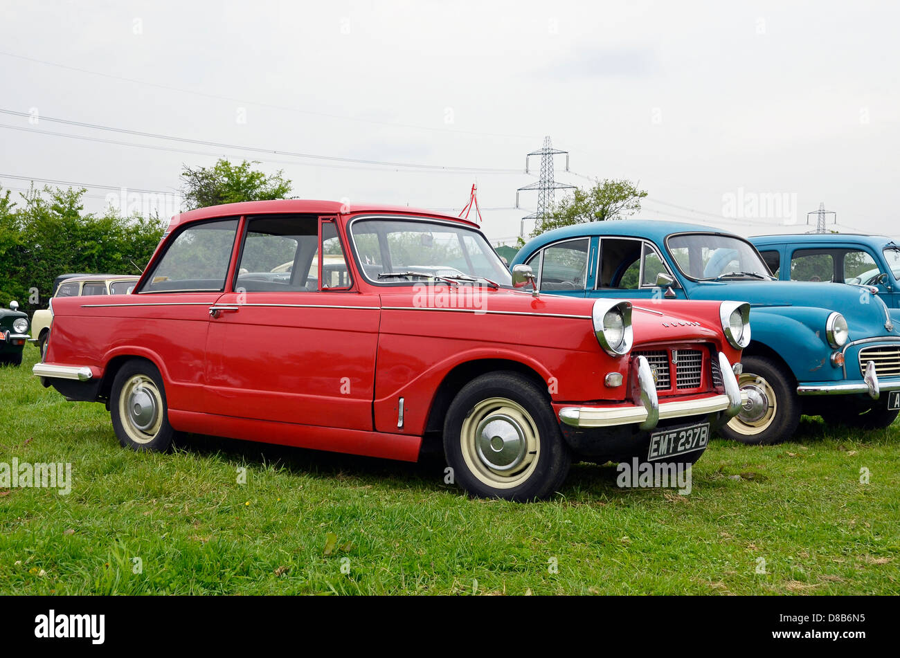 Early 1960's Triumph Herald 1200cc car at a classic vehicle rally ...