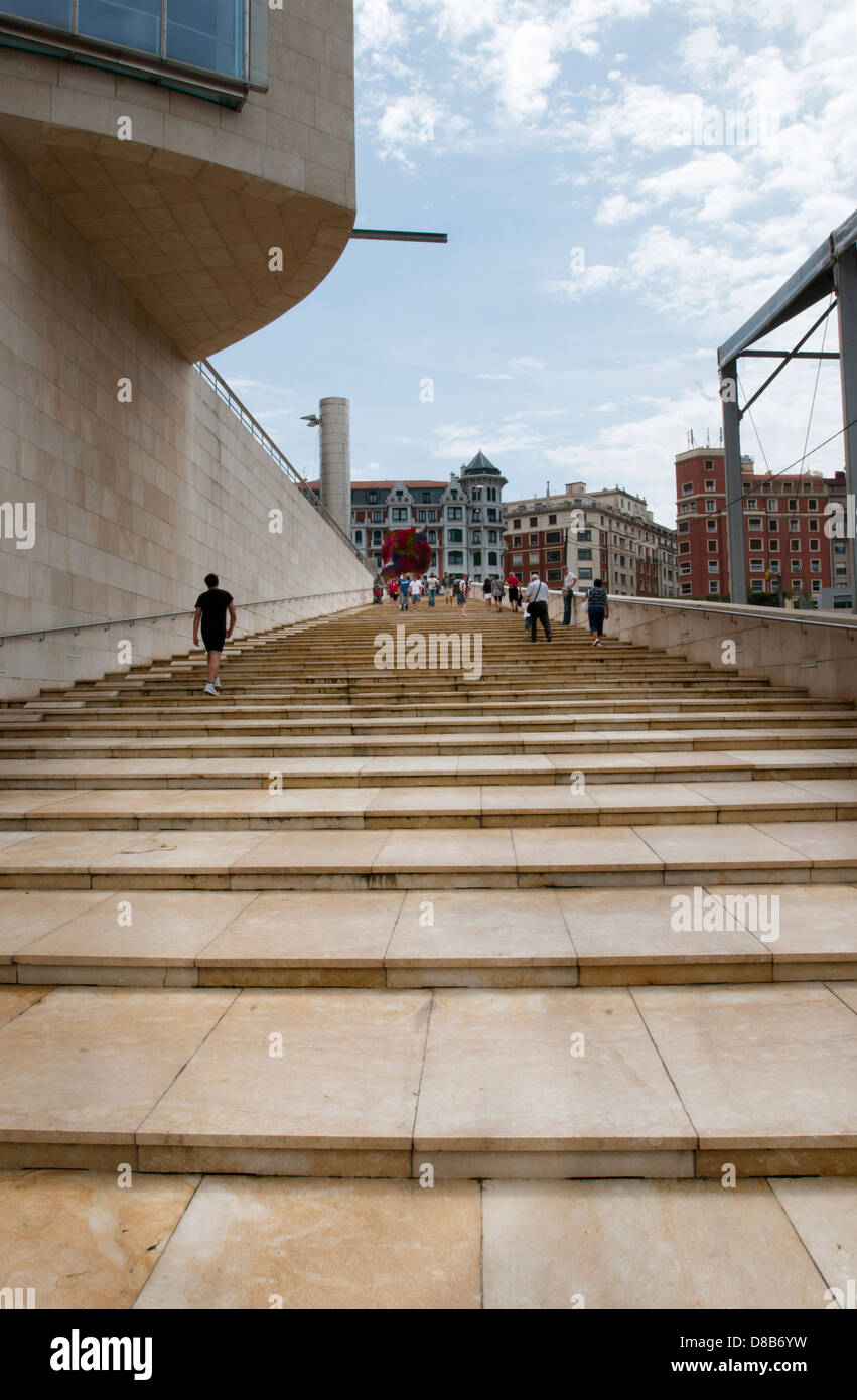 Stairs at the Guggenheim Museum in Bilbao Stock Photo - Alamy