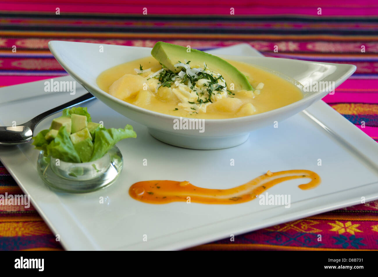 Ecuadorian cheese and potato soup Stock Photo - Alamy