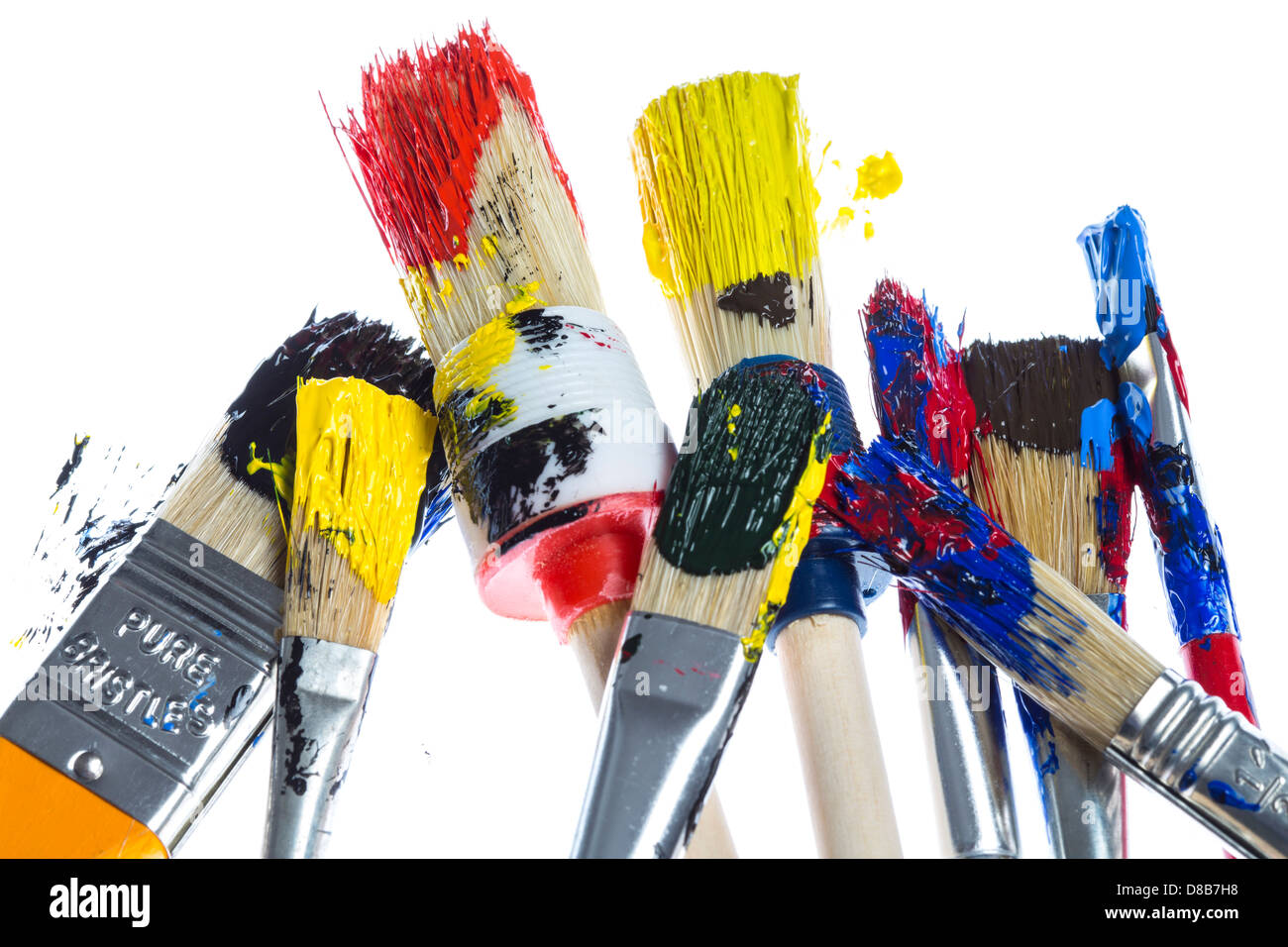 Colors, paintbrushes, painting Stock Photo - Alamy