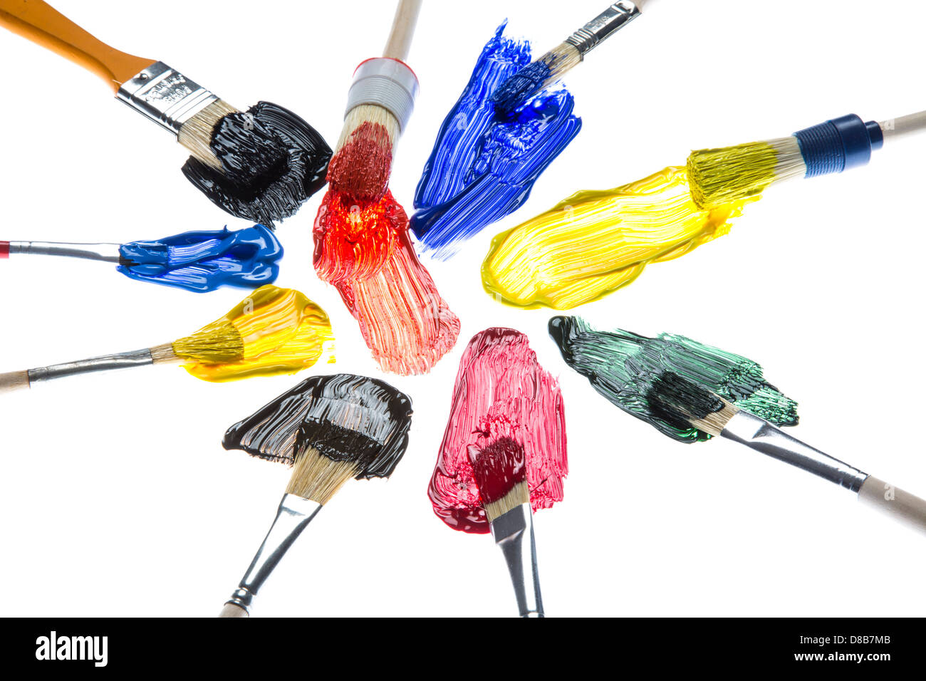 Colors, paintbrushes, painting Stock Photo - Alamy