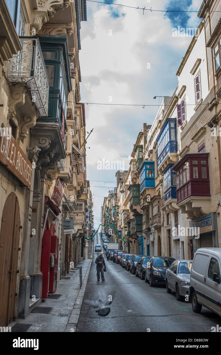 Street in valetta malta hi-res stock photography and images - Alamy