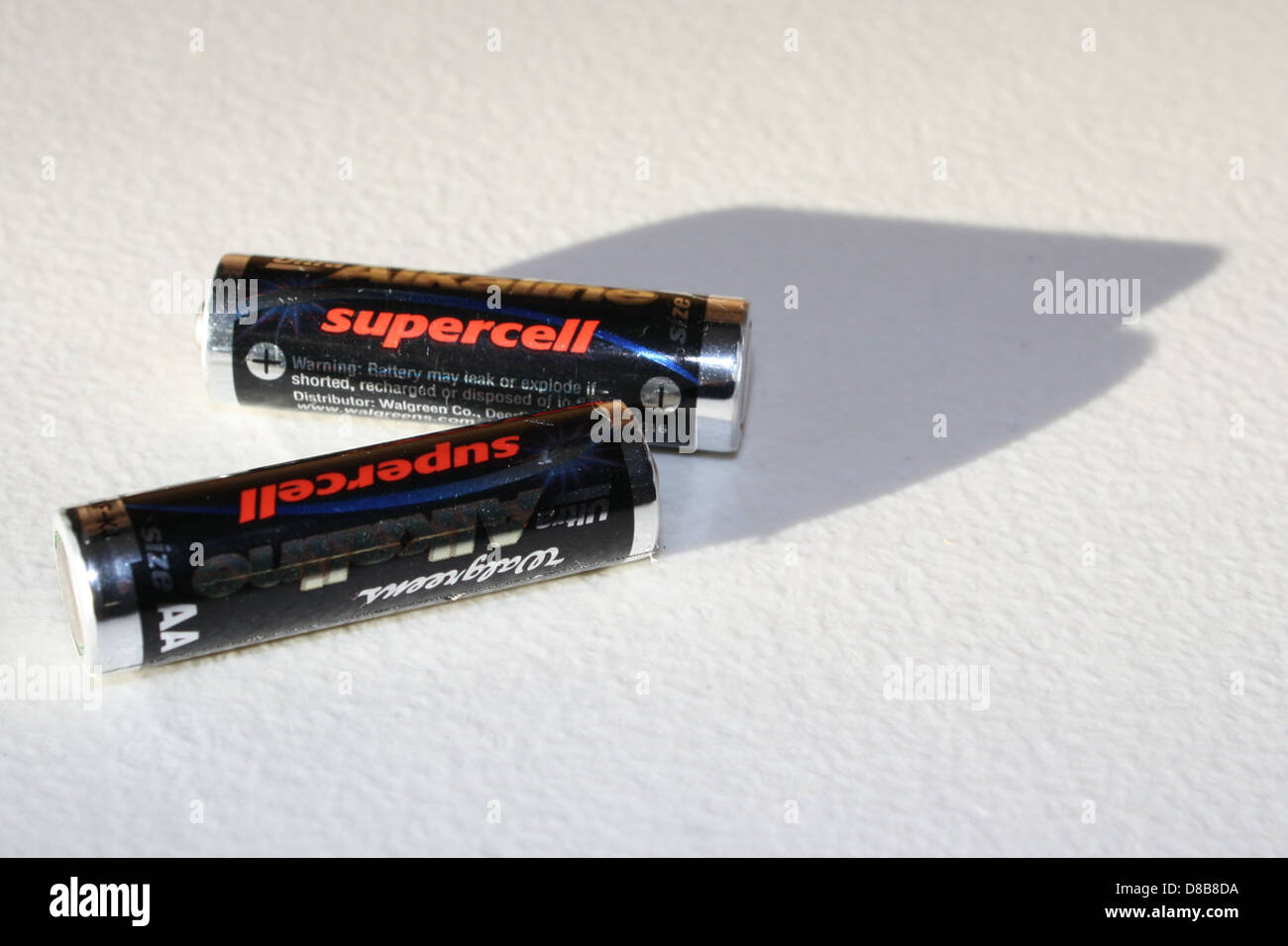 A set of AA batteries, typically used in household electronics ...