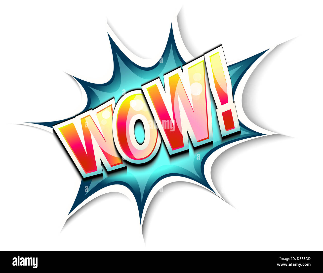 Cartoon illustration of wow hi-res stock photography and images - Alamy