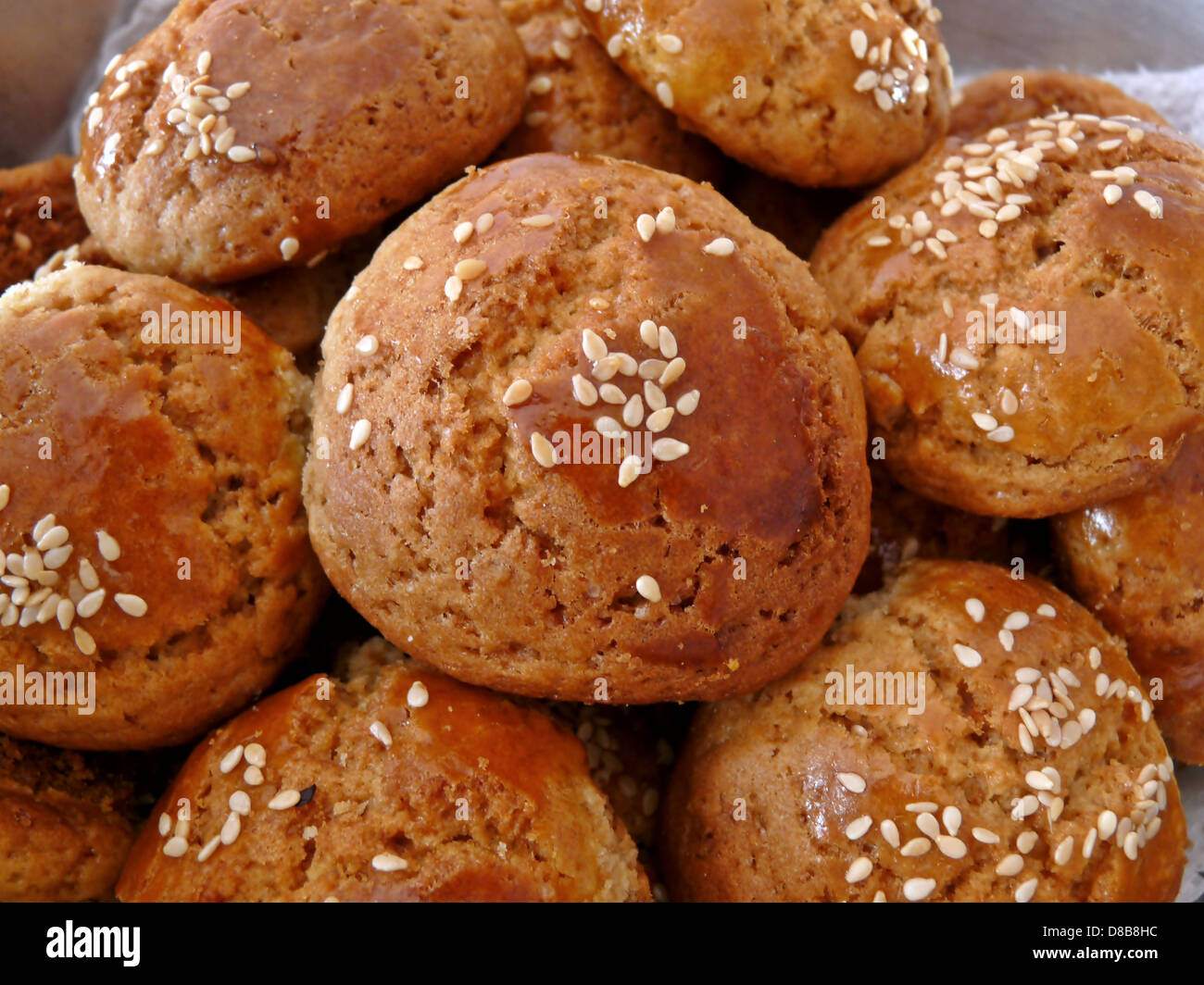 Cookies with sesame Stock Photo - Alamy