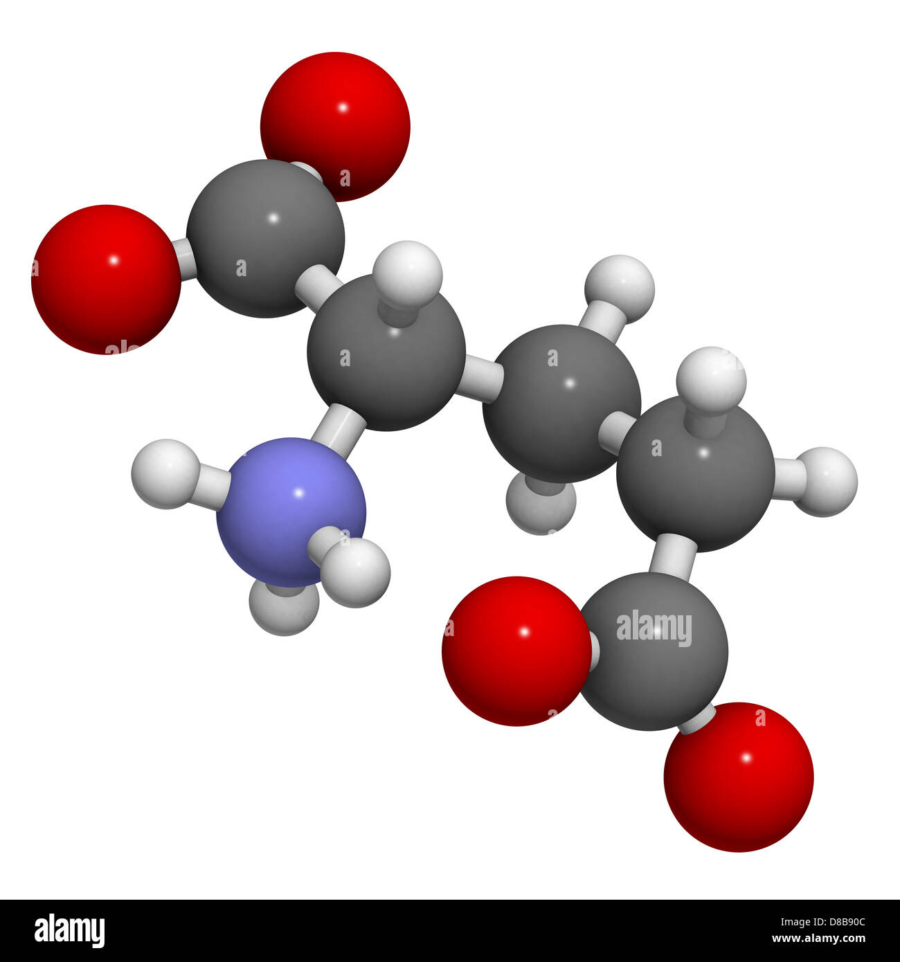Glutamic acid (Glu, E, glutamate) amino acid and neurotransmitter ...