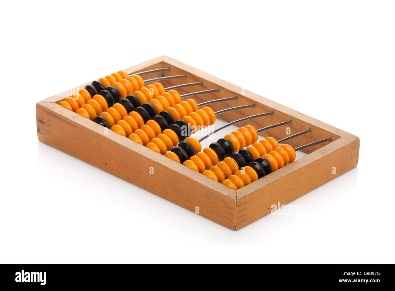 Wooden abacus. Isolated on white background Stock Photo - Alamy