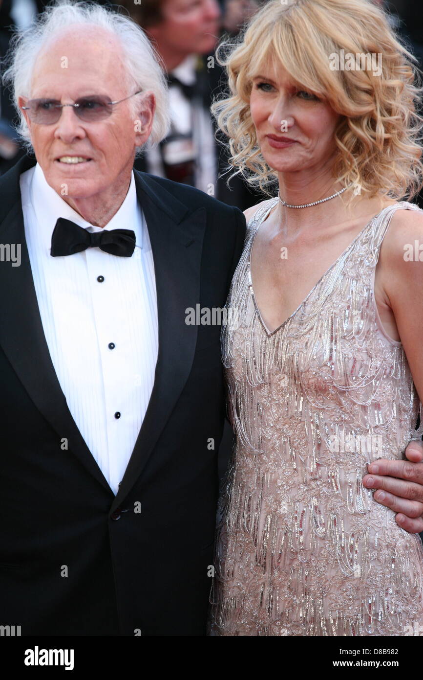 Cannes, France. 23rd May 2013. Actor Bruce Dern and actress Laura Dern ...