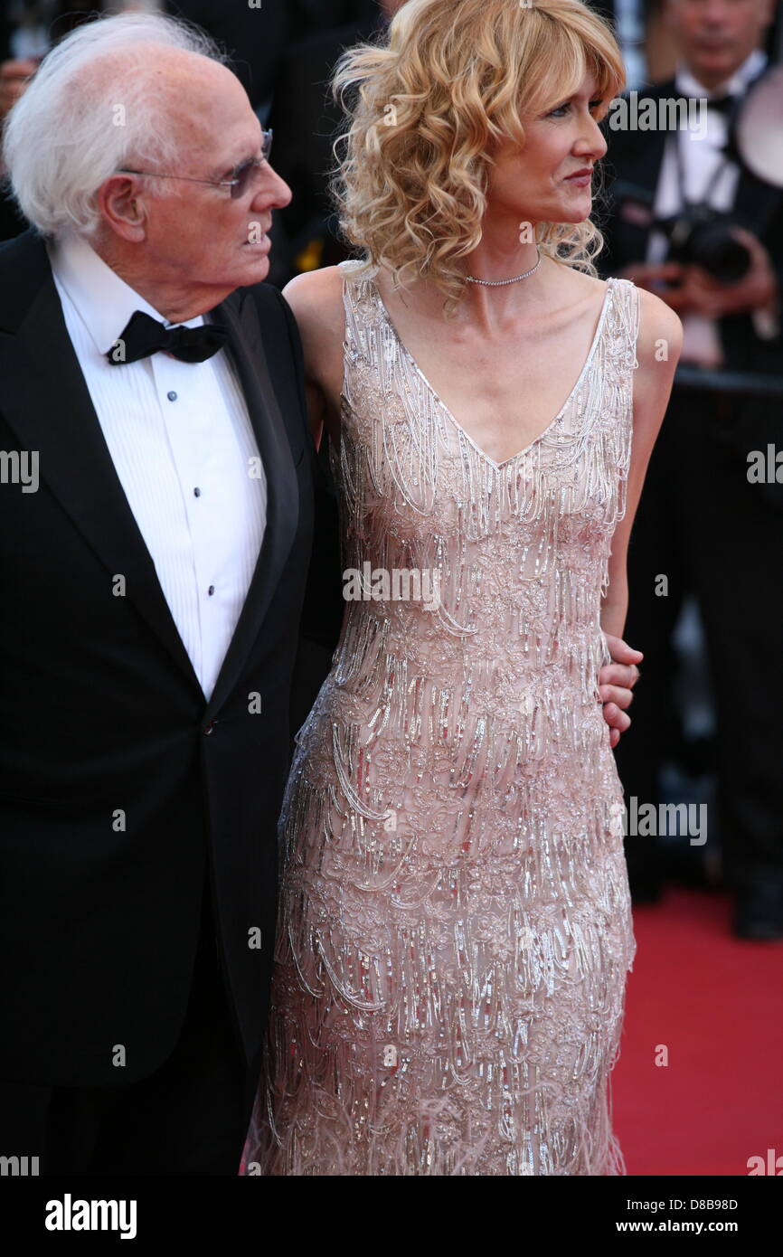 Cannes, France. 23rd May 2013. Actor Bruce Dern and actress Laura Dern ...