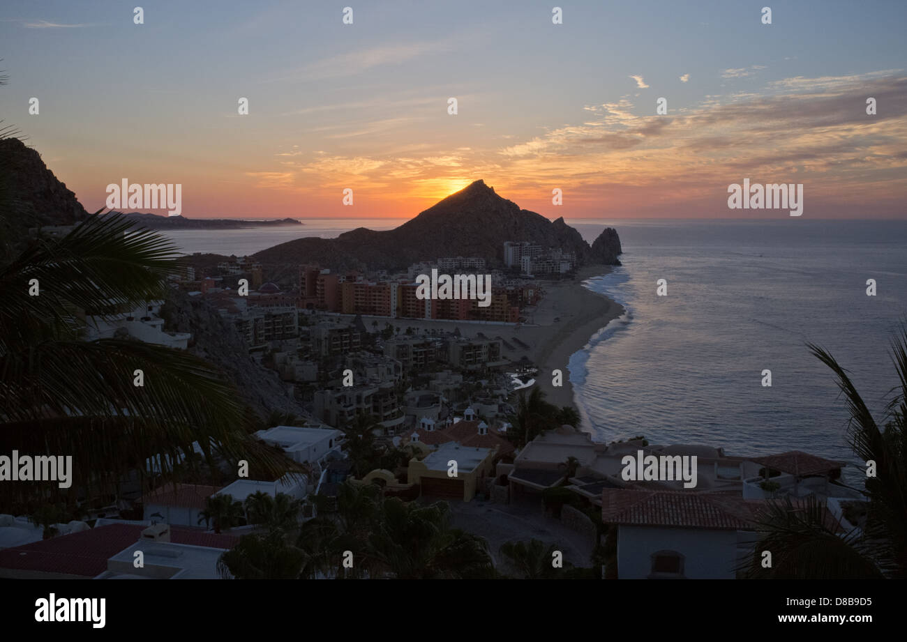 Color photograph looking down Solmar Beach at Cabo San Lucas Stock ...