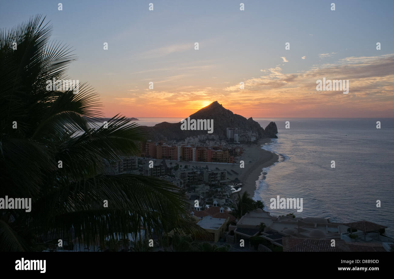 Color photograph looking down Solmar Beach at Cabo San Lucas Stock ...