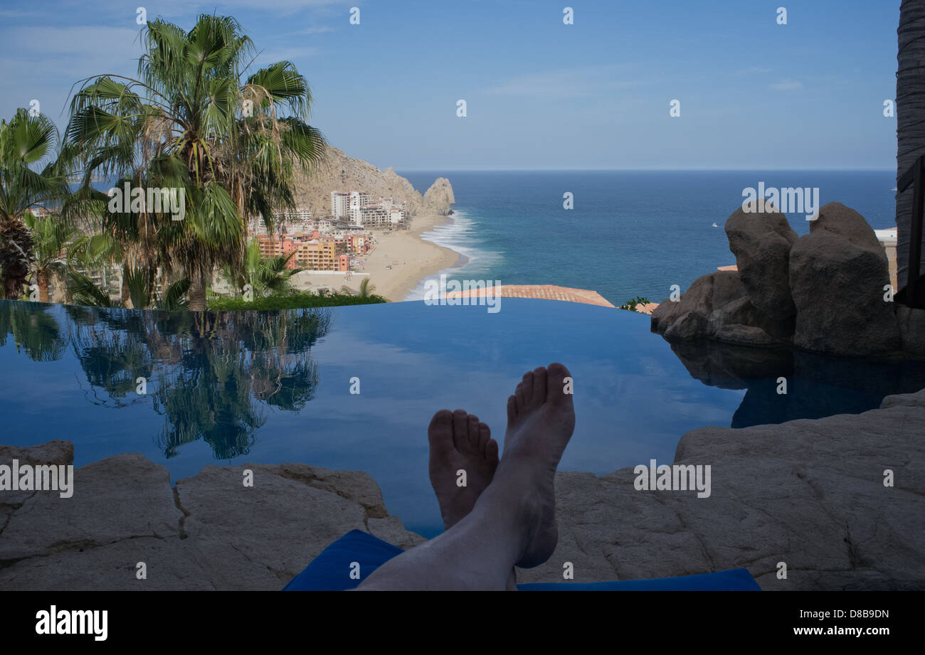 Color photograph looking down Solmar Beach at Cabo San Lucas Stock ...