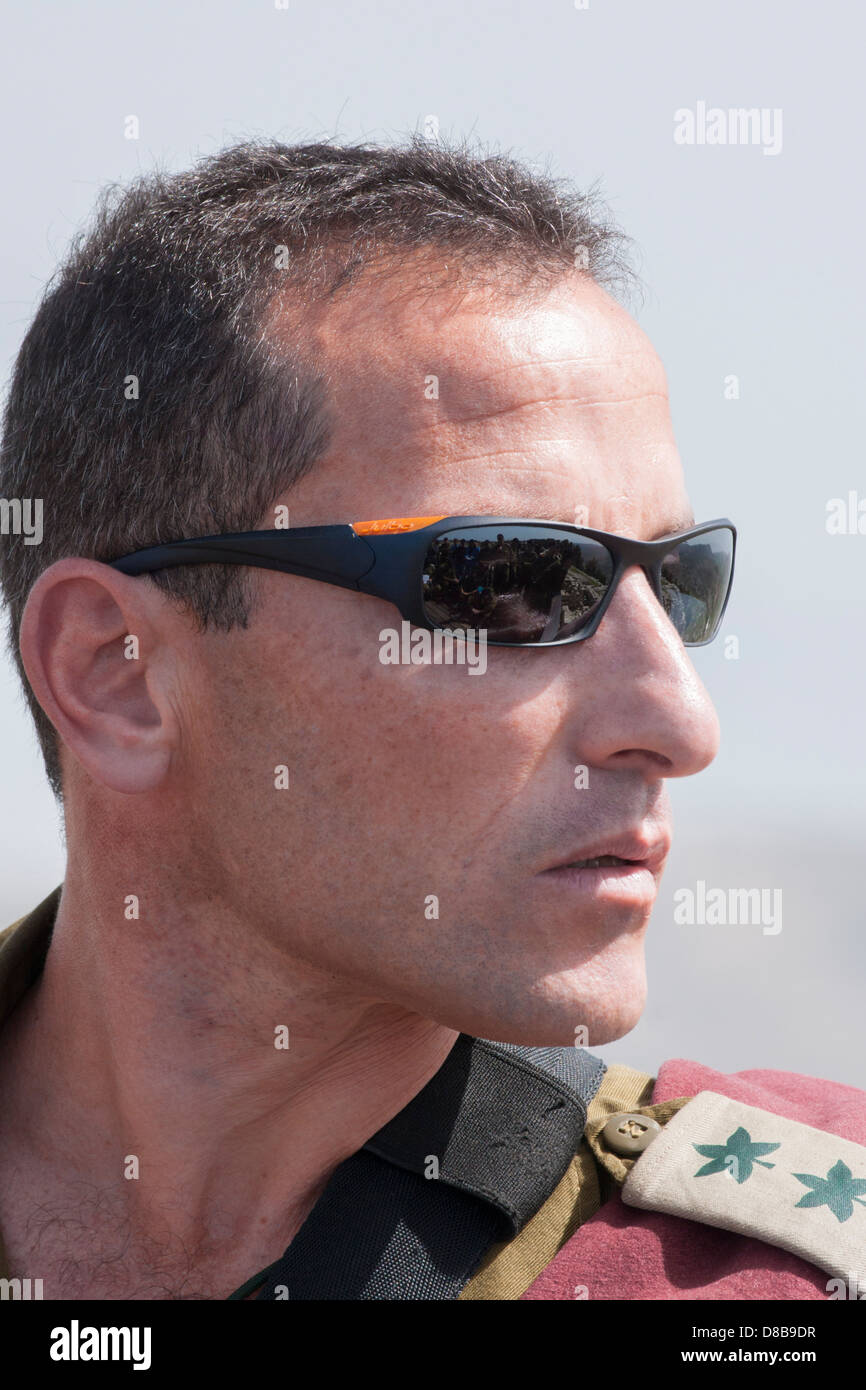 Israel. Colonel Amir Baram, commander of the Paratroop brigade Stock ...