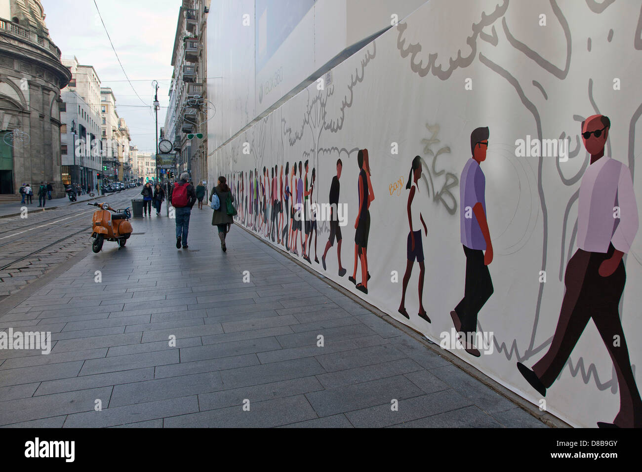 Milan italy street art mural hi-res stock photography and images - Alamy