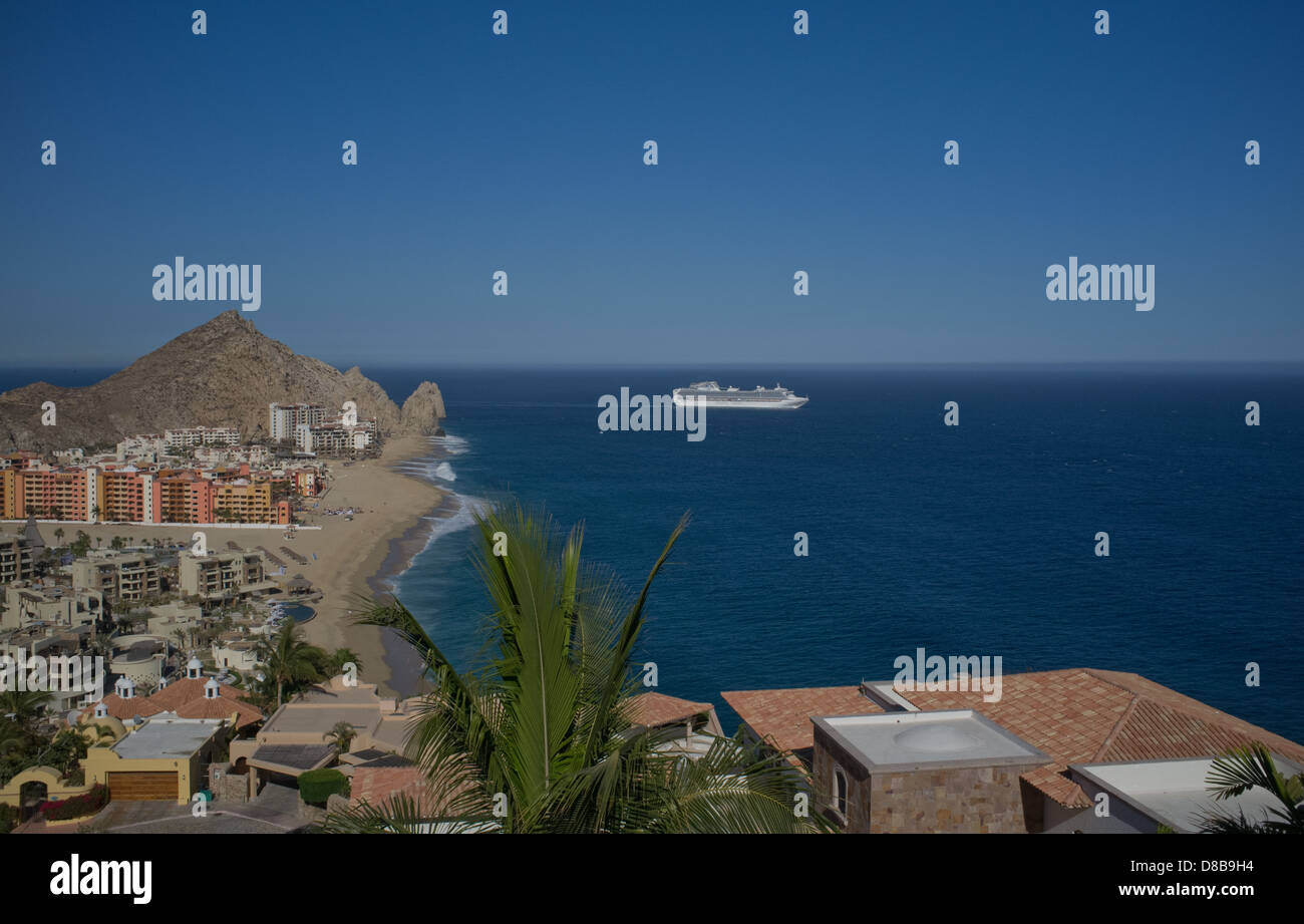 Color photograph looking down Solmar Beach at Cabo San Lucas Stock ...
