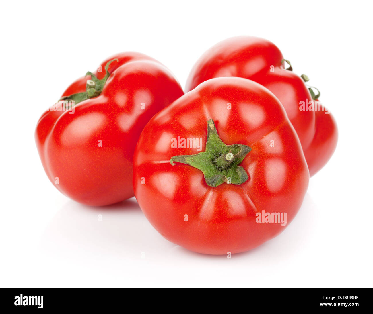 Fresh ripe tomatoes. Isolated on white background Stock Photo - Alamy