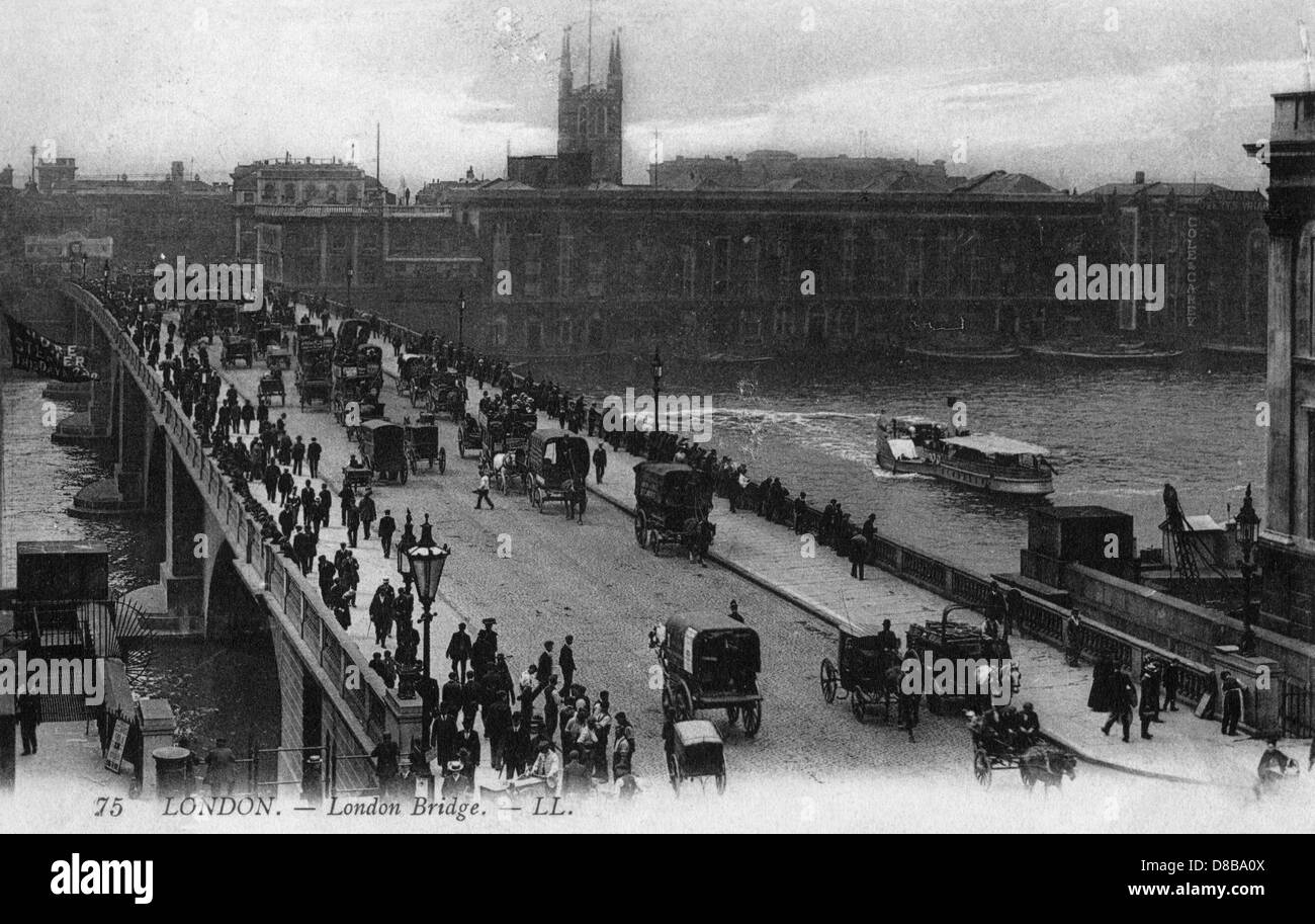 London Bridge - 1910 Stock Photo - Alamy