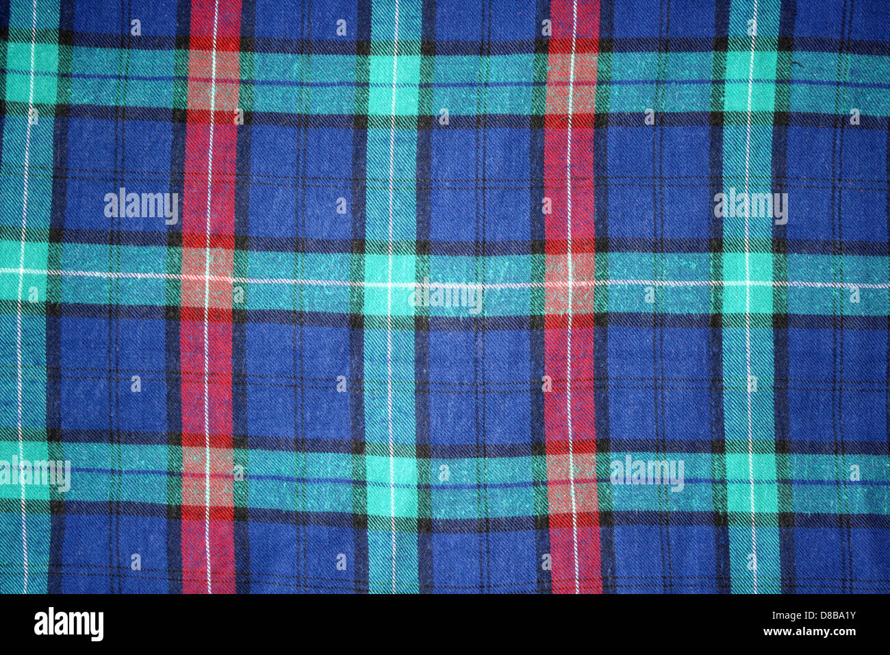 blue green and red plaid texture Stock Photo - Alamy