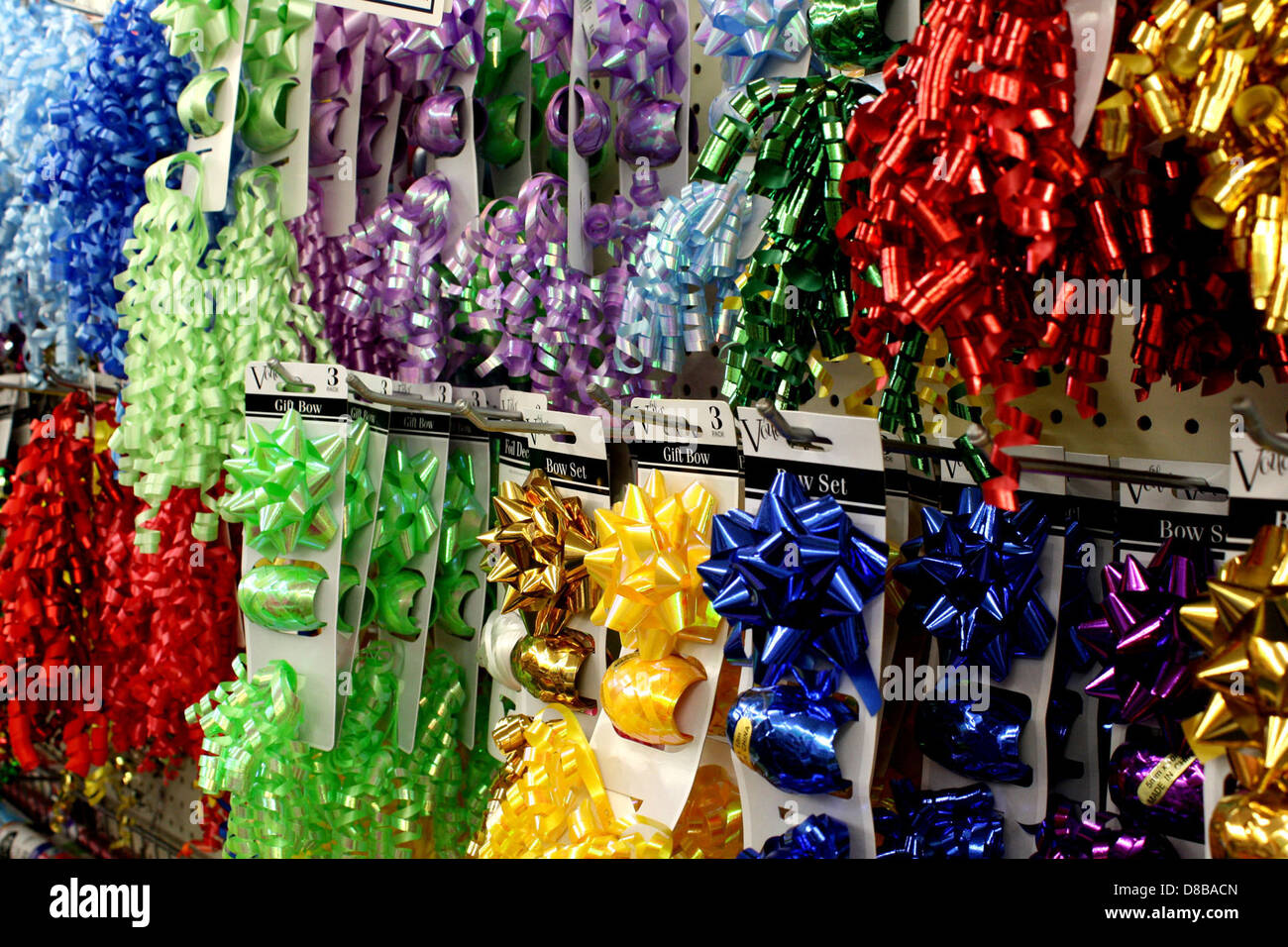 A collection of colorful bows and ribbons, showcasing their vibrant ...
