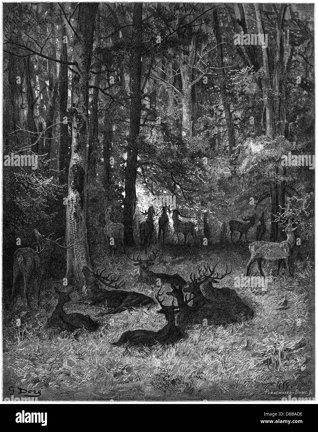 Fable - the Sick Stag Stock Photo - Alamy