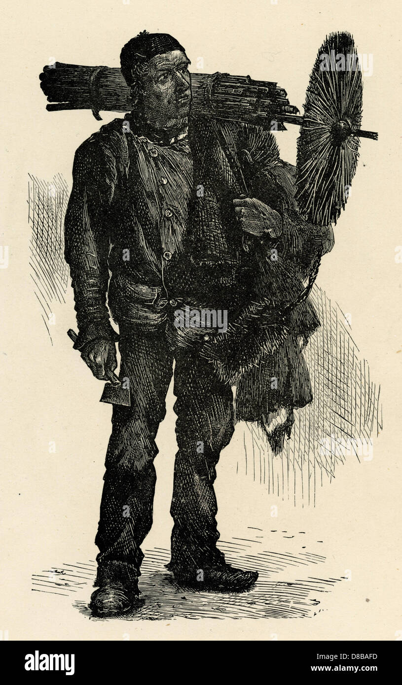Climbing Chimney Sweep Stock Photo - Alamy