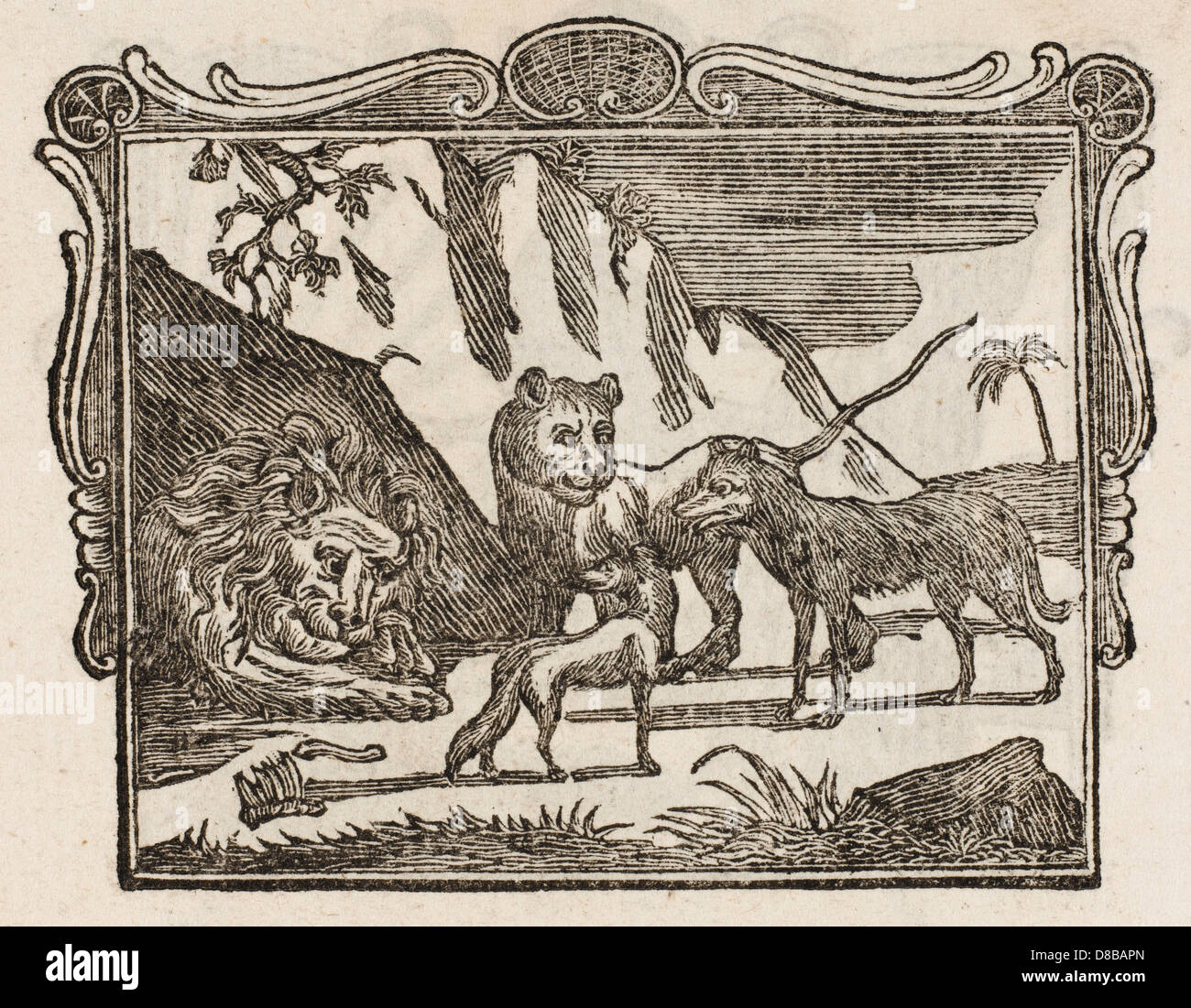 The Lion, Wolf and Fox Stock Photo - Alamy