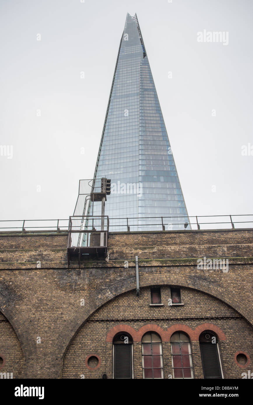 The Shard and railway bridge Stock Photo - Alamy