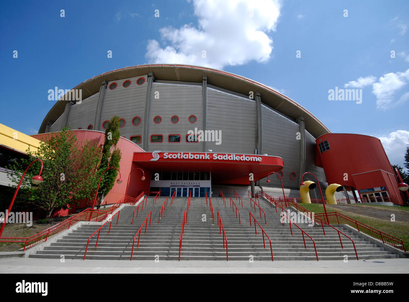 Calgary saddledome in Calgary Alberta that was constructed with a bowed ...