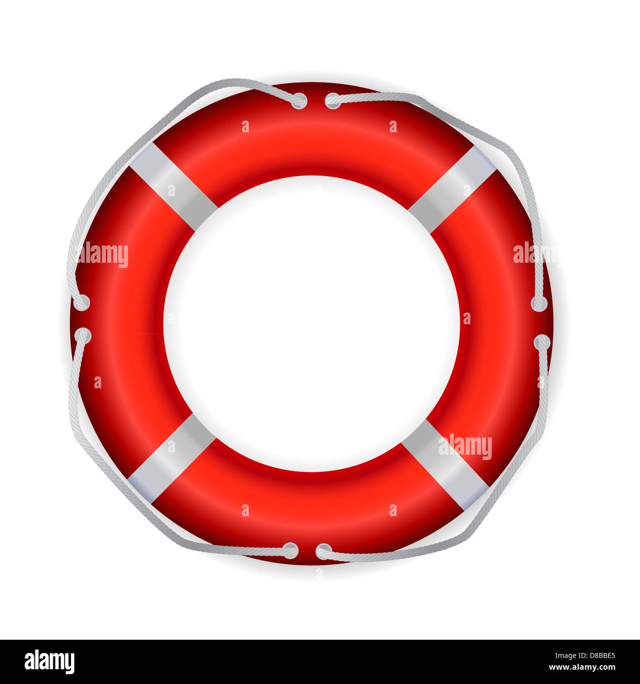 Life Buoy, Isolated On White Background, Vector Illustration Stock ...