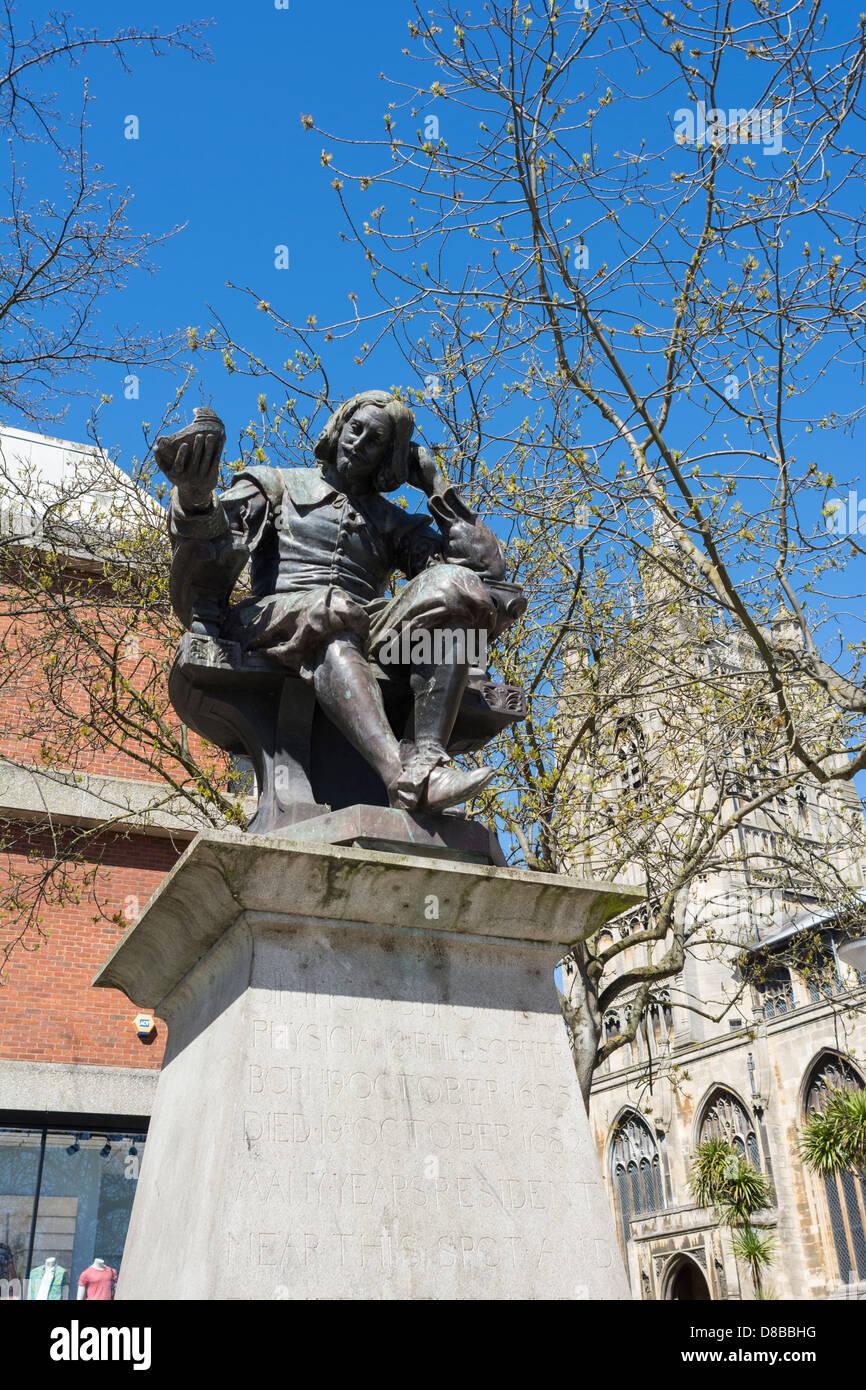 The statue of Sir Thomas Browne by sculptor Henry Alfred Pegram ...